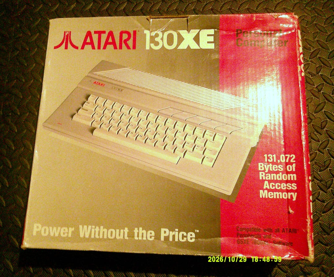 BOX ONLY - Vintage Atari 130XE and 400/800 Computer Boxes for Storage ...