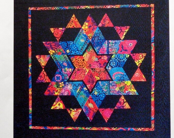 Sheryl Mycroft Random Threadz DANCING DIAMONDS With Bold Over Batiks ...
