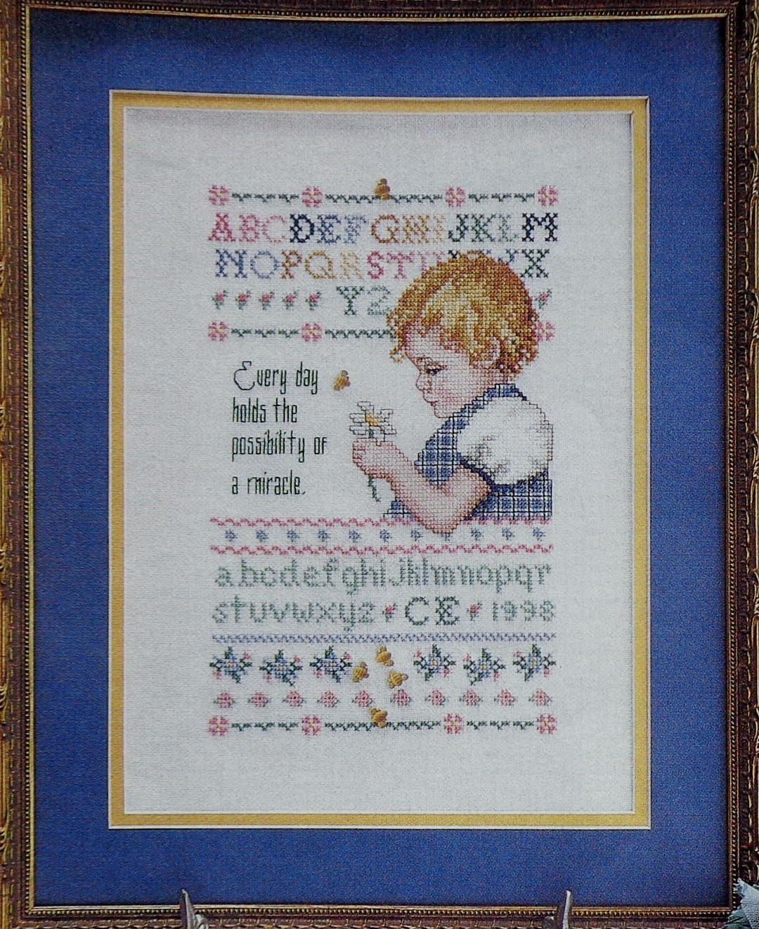 Cross Stitch Pattern | SPRING SAMPLER | Carol Emmer | Child Sampler ...