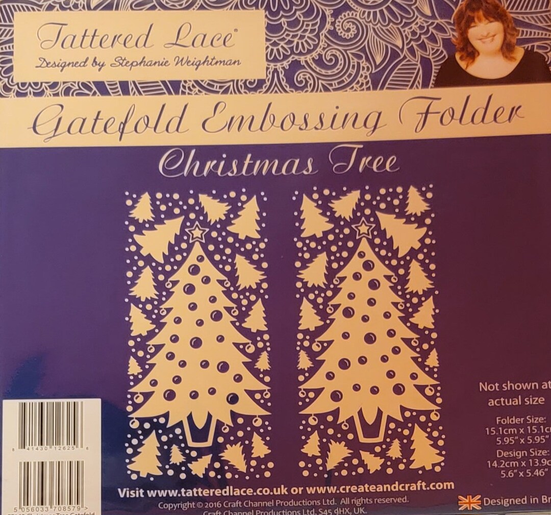 Gatefold Embossing Folder | CHRISTMAS TREE | Tattered Lace | Stephanie ...