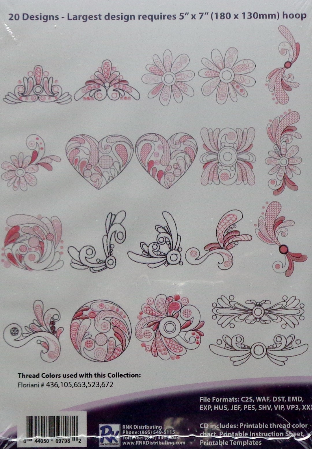 Floriani Ebroidery COLLECTION 46 Embroidery Design Collection Walter ...