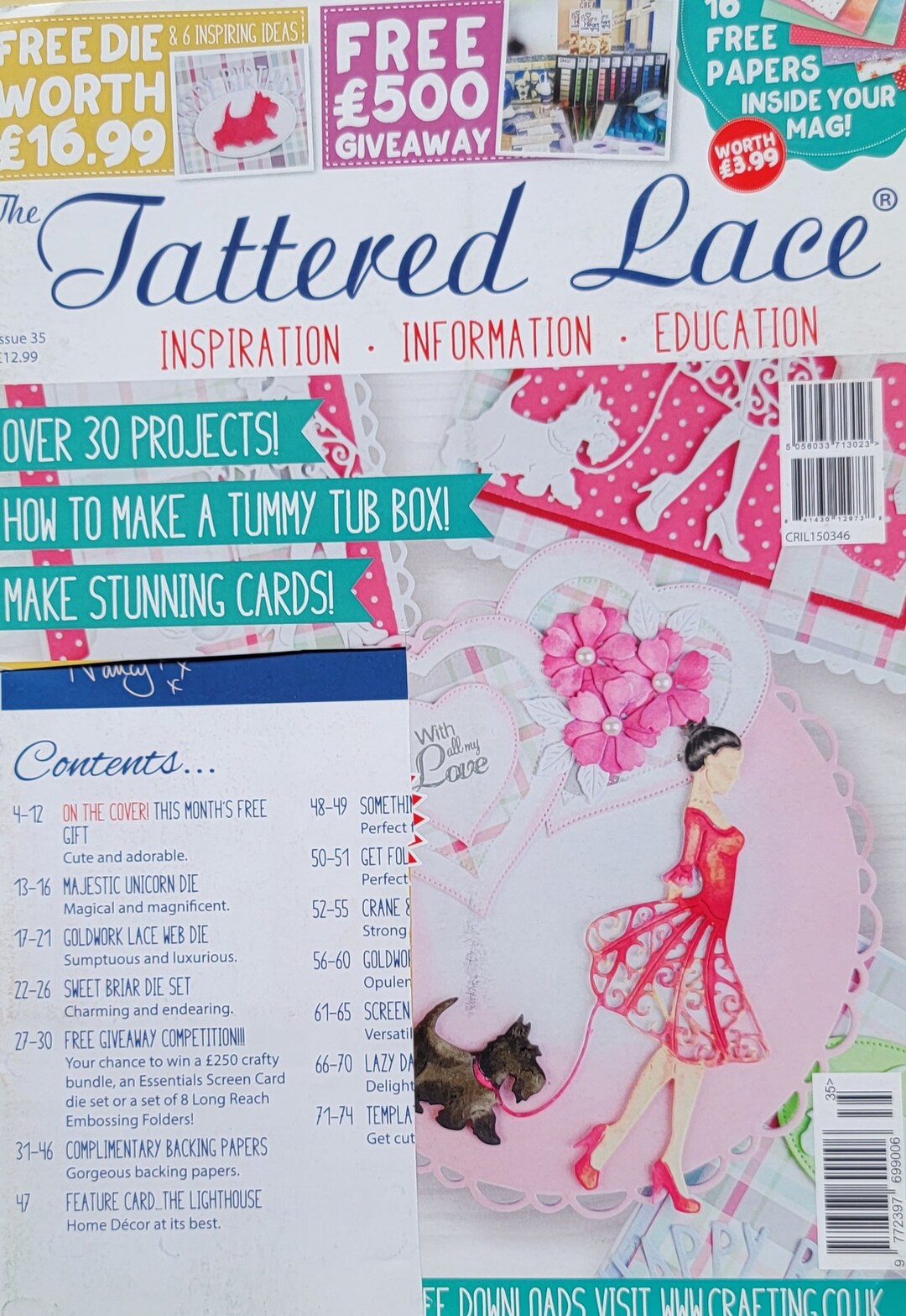 The Tattered Lace Magazine | Issue 35 | Cardmaking | Scrapbooking | Die ...