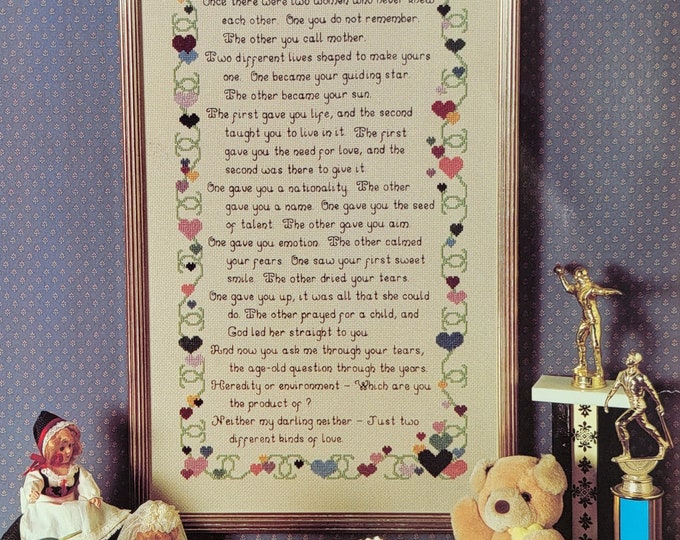 Cross Stitch Pattern | LEGACY of an ADOPTED CHILD | Sampler | Adoption ...