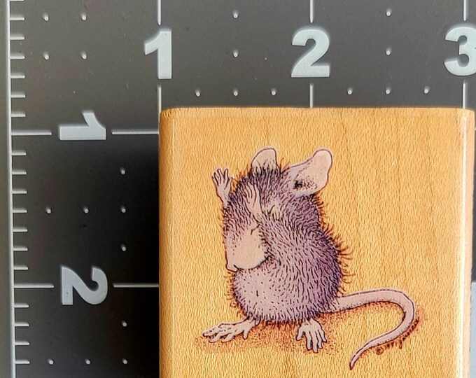 Rubber Stamp | MUZZY STRETCHES | House Mouse | Stamabilities | Craft ...
