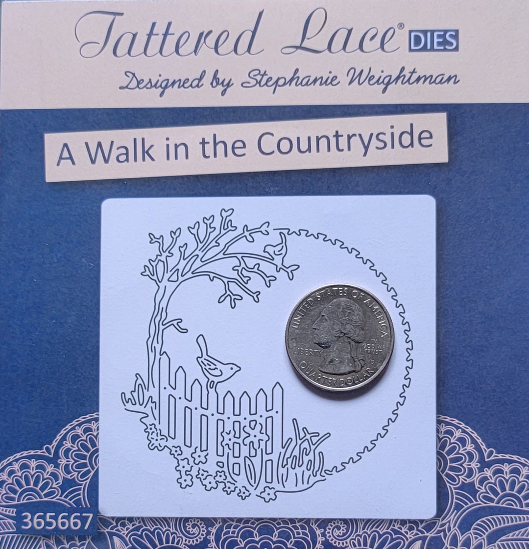 Cutting Die WALK in COUNTRYSIDE Tattered Lace Stephanie Weightman ...