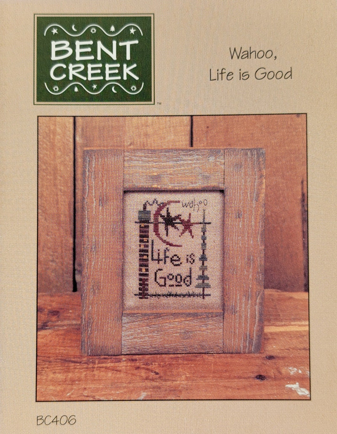 Wahoo Life is Good Cross Stitch Pattern | Bent Creek Mini Chart (PDF ...