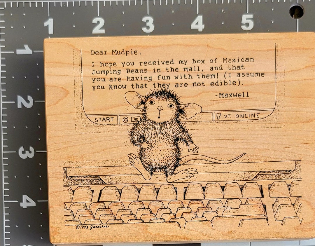 Rubber Stamp | MUDPIE.COM | House Mouse | Stampa Rosa | 257 | Computer ...
