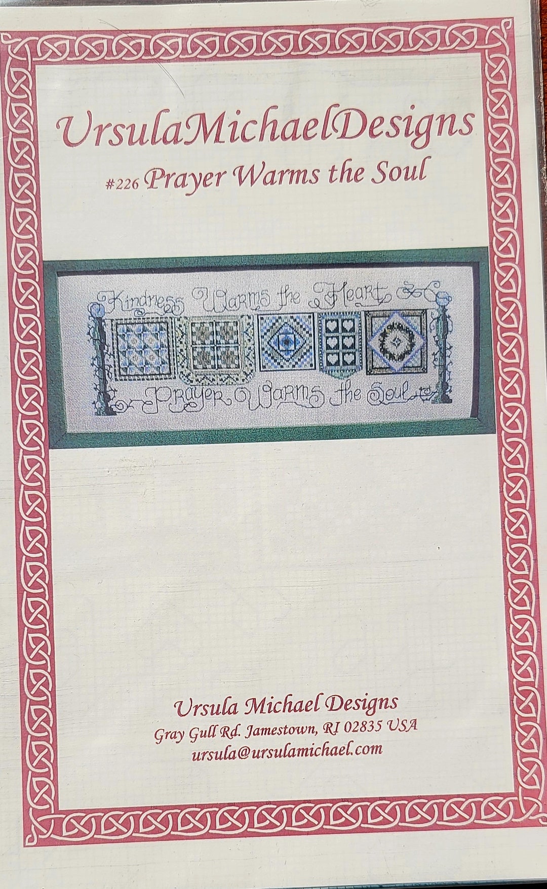 Cross Stitch Pattern Ursula Michael PRAYER WARMS the SOUL - Etsy