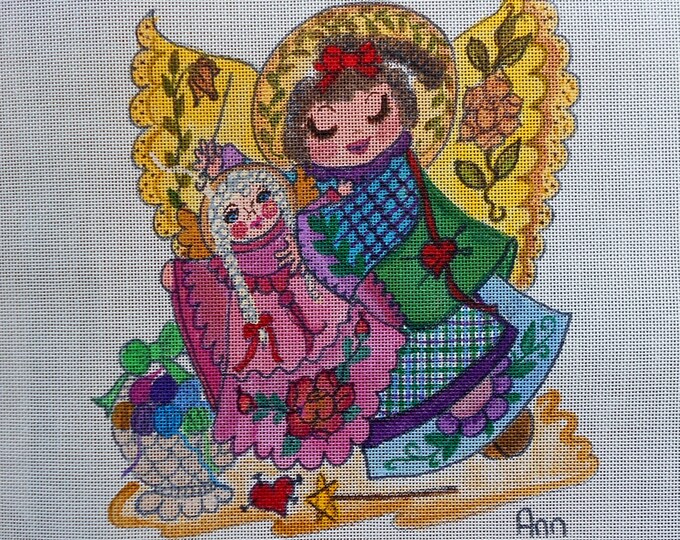 Very Rare 1987 Ann Spiess Mills SPRING ANGEL With DOLL Girl ...