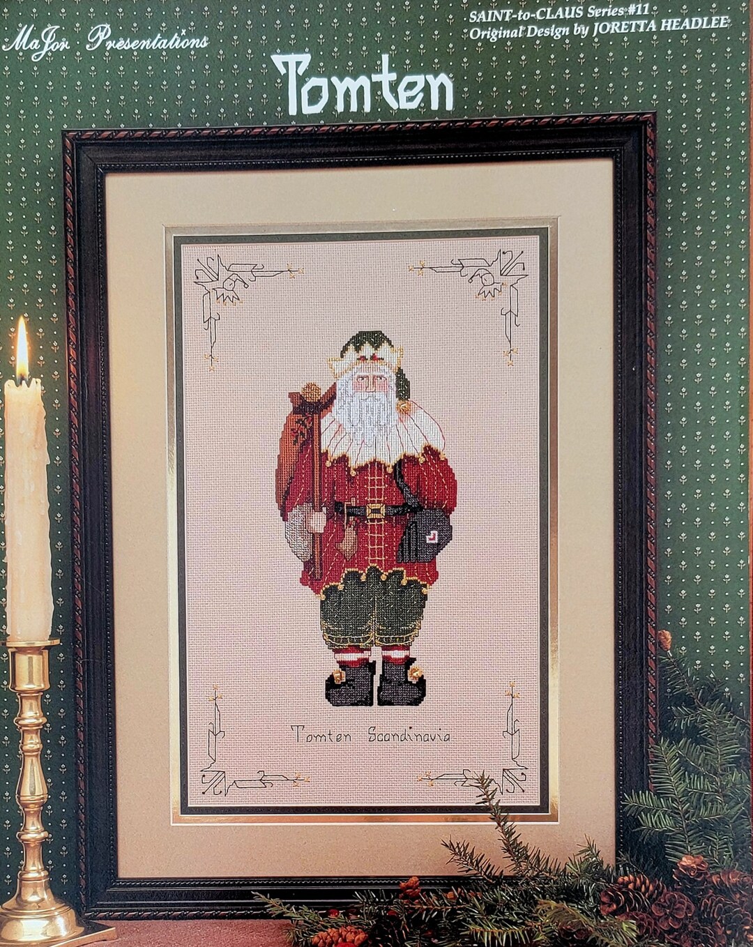 Cross Stitch Pattern | TOMTEN | Saint-to-claus | Mary K Frye | Santa ...