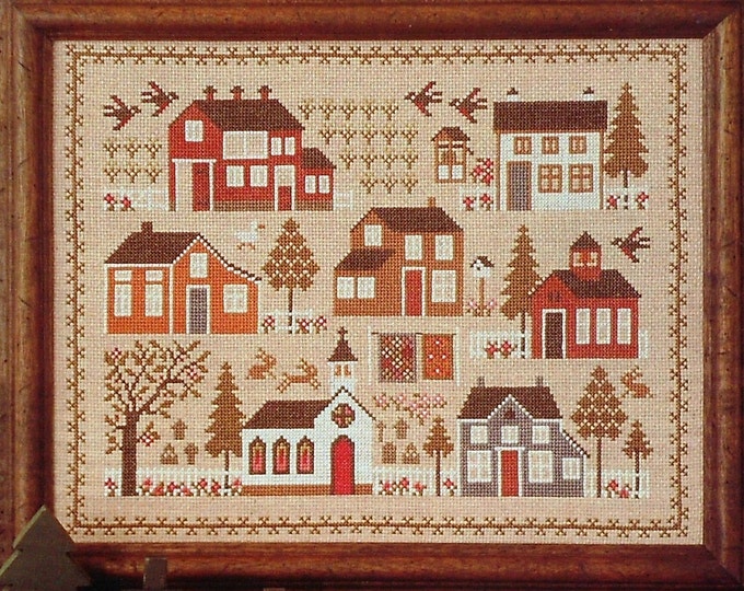 The Prairie Schooler VILLAGE SAMPLER Book No. 15 - Counted Cross Stitch ...
