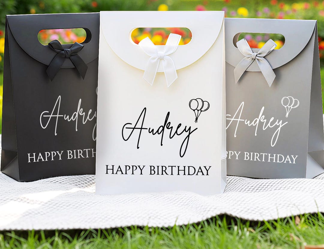 Personalized Party Gift Bags/birthday Party Bag Favors/bulk Custom Name ...