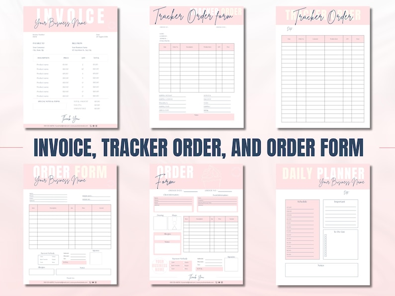 Bakery Business Canva Templates | Order Forms, Social Media (digital ...