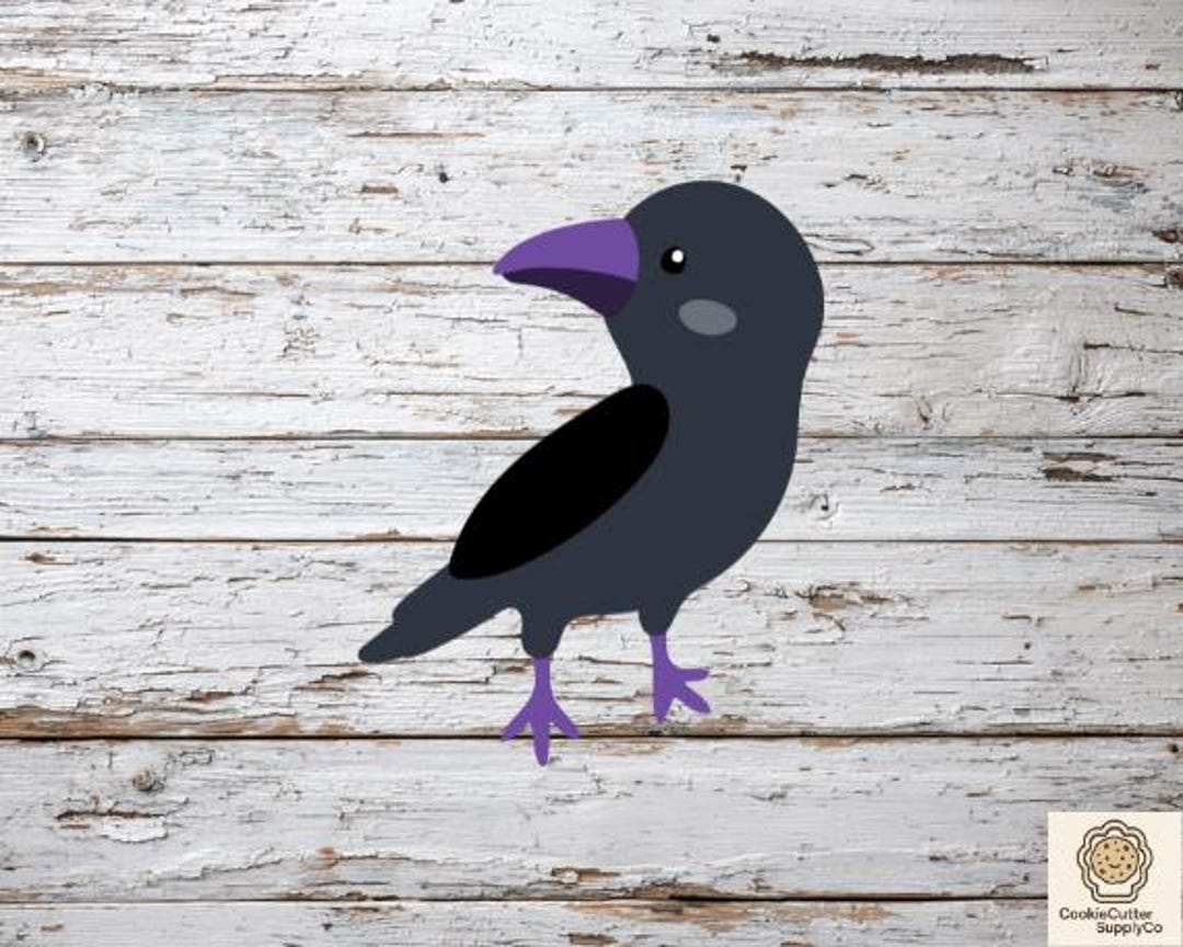 Crow Cookie Cutter Raven Bird Halloween Baking Tool for Cookies Fondant ...