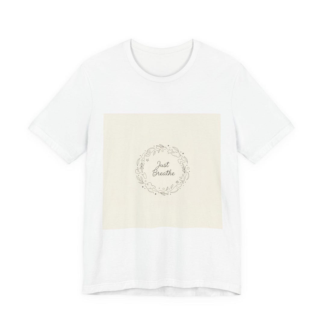 Just Breathe Line Drawing Tee | Doodle Art Tee, Sketch Pattern - Etsy