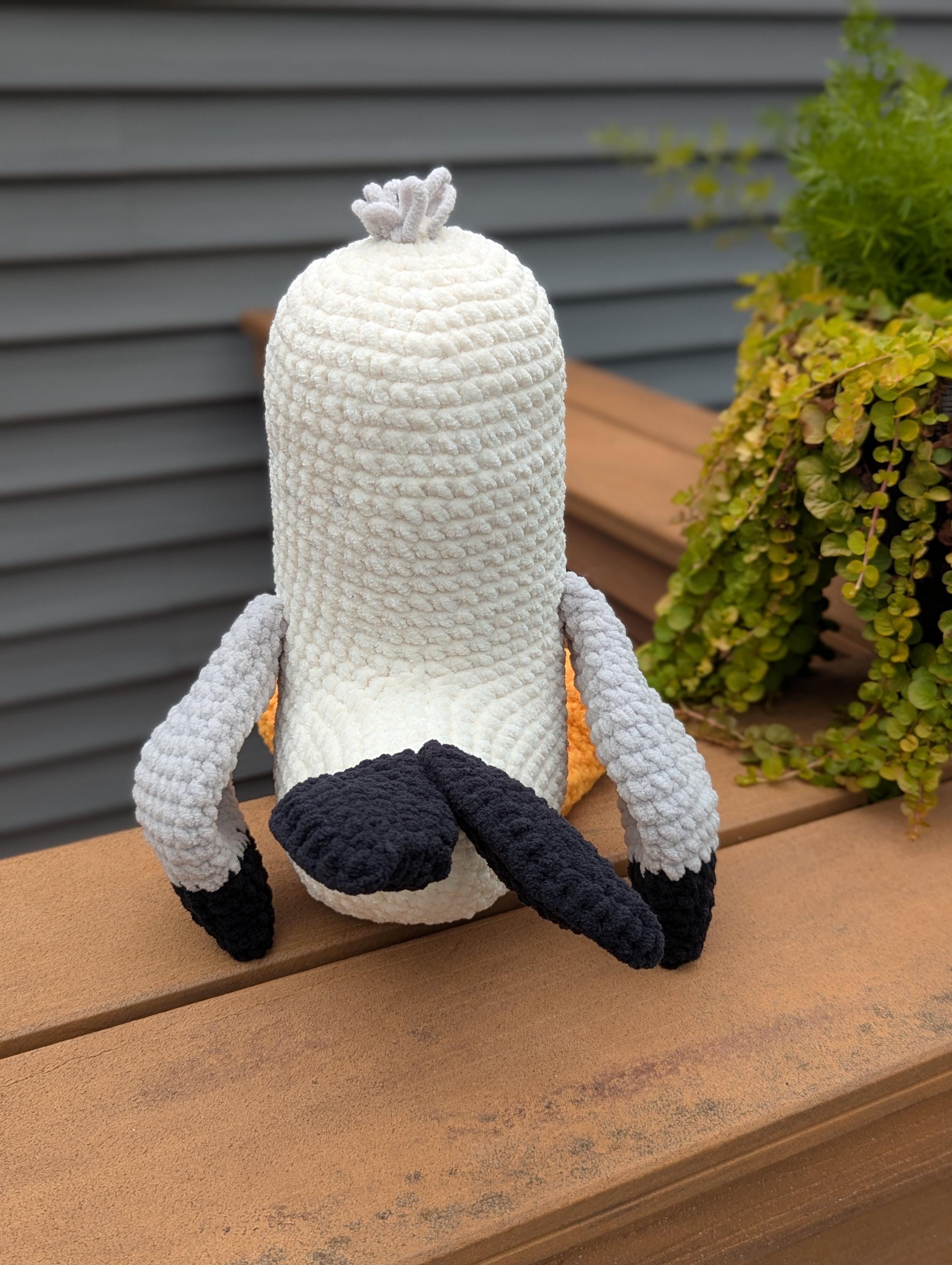Cute Seagull, Bird Stuffie, Crochet Seagull, Handmade Gift - Etsy