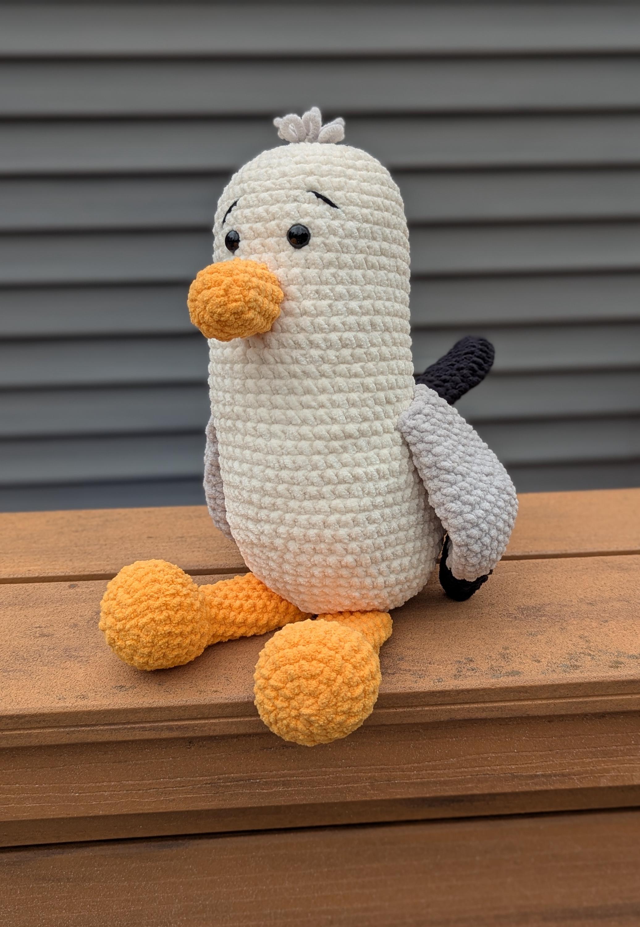 Cute Seagull, Bird Stuffie, Crochet Seagull, Handmade Gift - Etsy