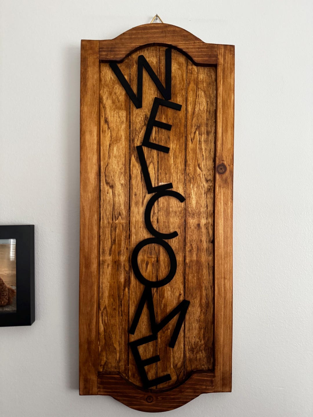 Handmade Rustic Wood Welcome Sign | Farmhouse Entryway Decor - Etsy