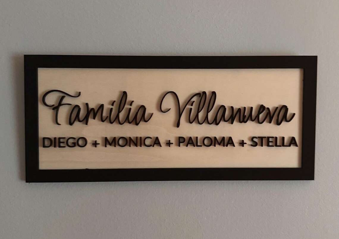 Personalized Family/familia Sign - Etsy