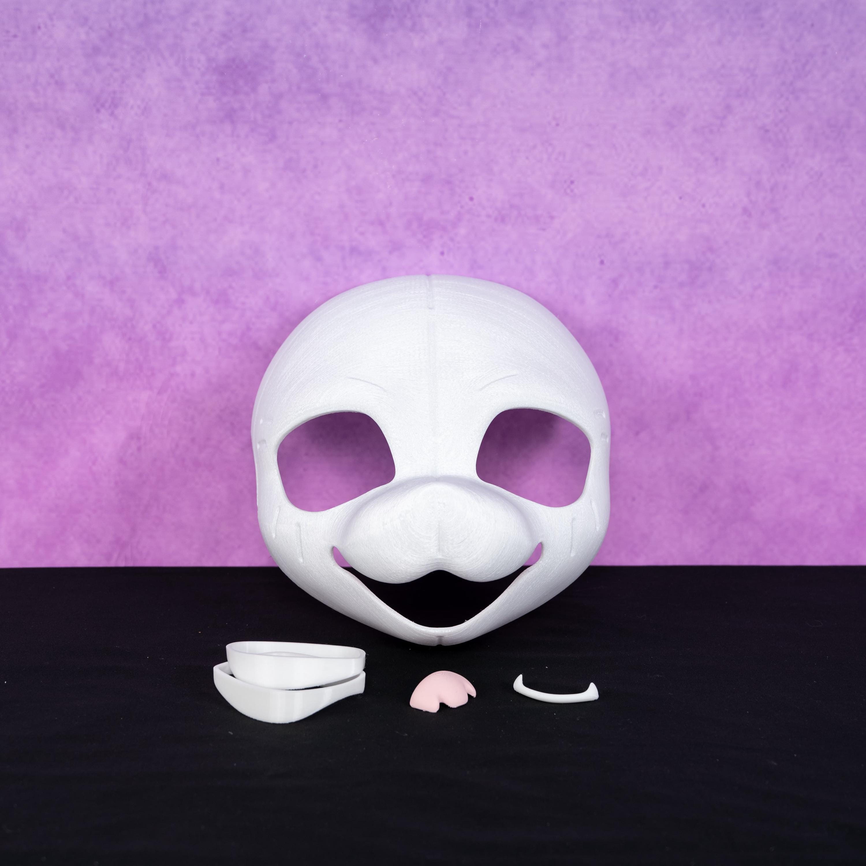 Toony Fox Fursuit Head Base 3D Printed Mask Blank With PLA or PETG ...
