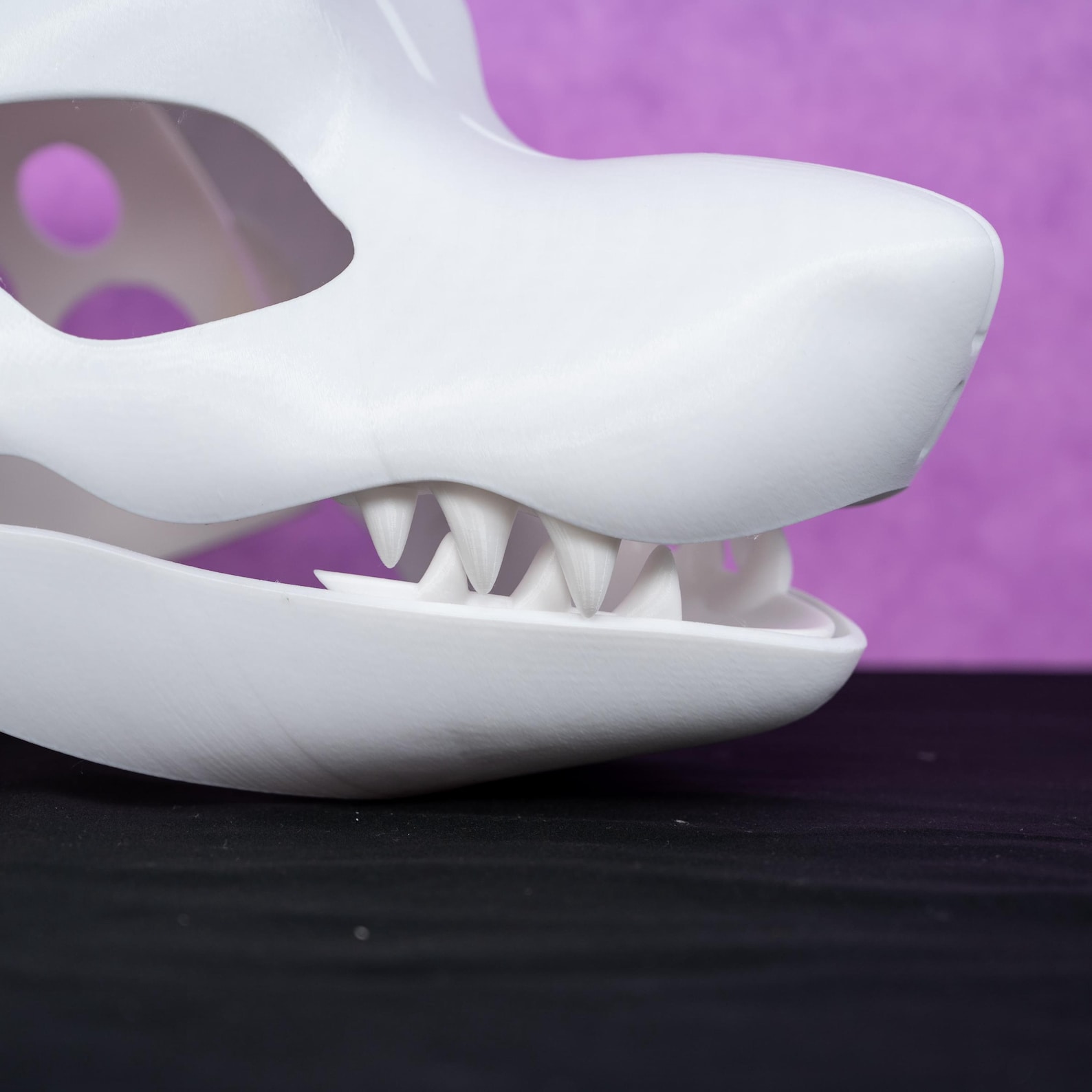 Shark Dog Fursuit Head Base 3D Printed Canine Mask Blank With Teeth ...
