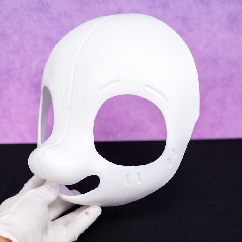 Shark Inspired Furry Mask Base Japanese Kemono Style 3D Printed Fursuit ...