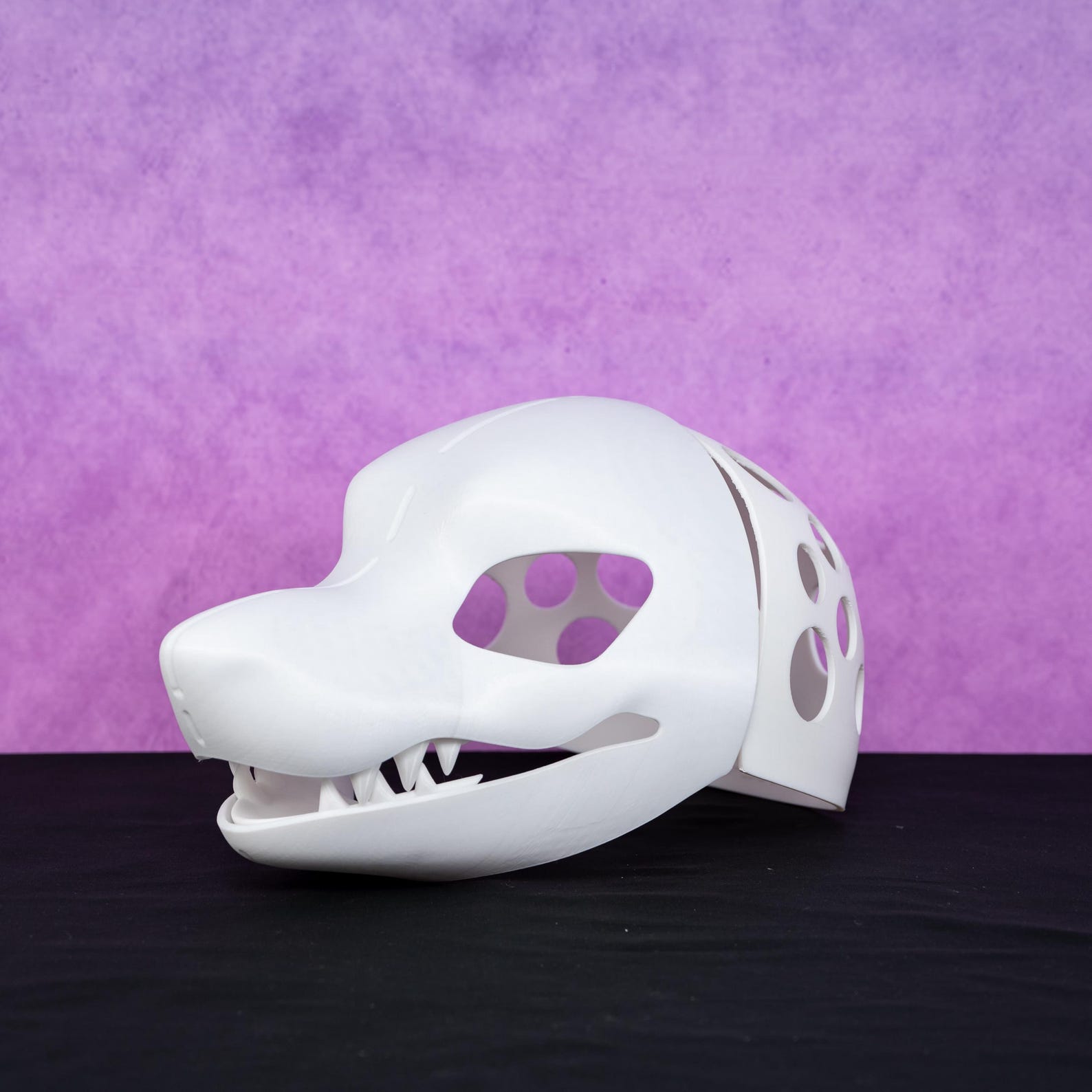 Shark Dog Fursuit Head Base 3D Printed Canine Mask Blank With Teeth ...