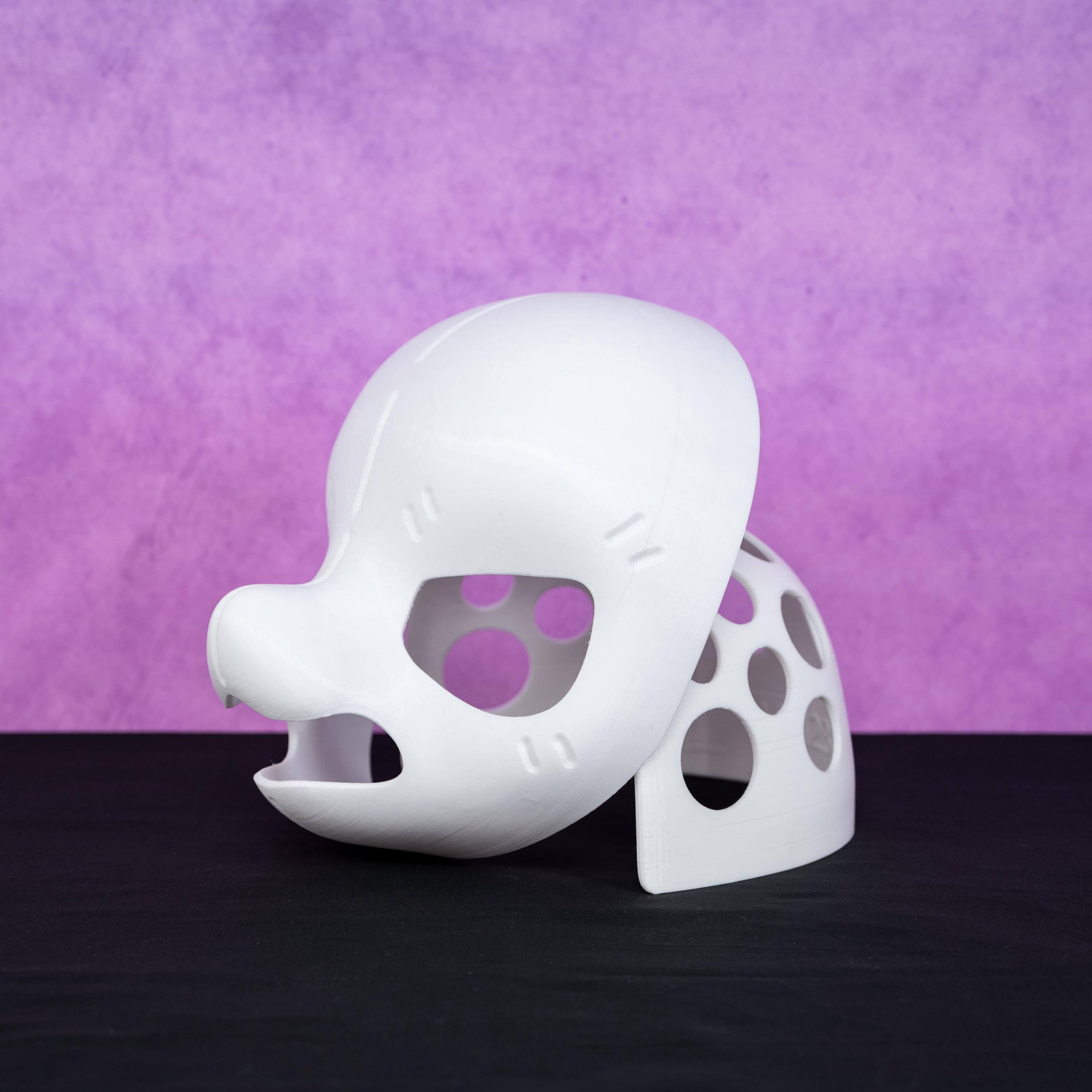 Bad Mice Fursuit Head Base 3D Printed PLA DIY Mask Blank Fixed Nose ...