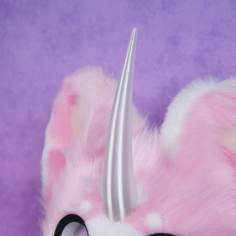 3D Printed Translucent Animal Horns Magnetic Groove PLA Cosplay Prop ...