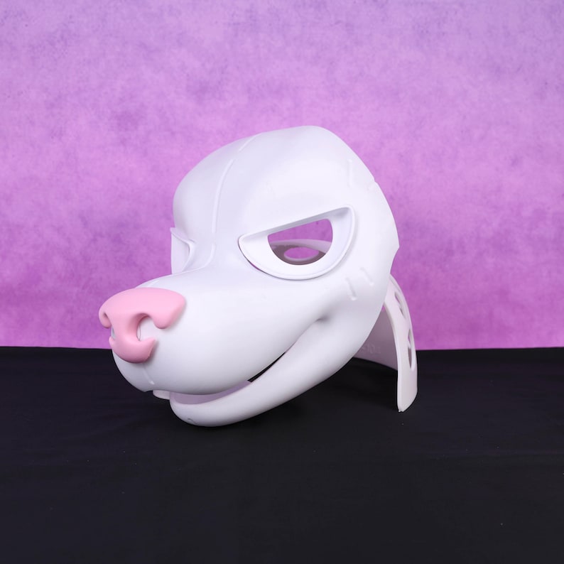 Punk Dog Long Snout Fursuit Head Base Toony Canine 3D Printed DIY Mask ...