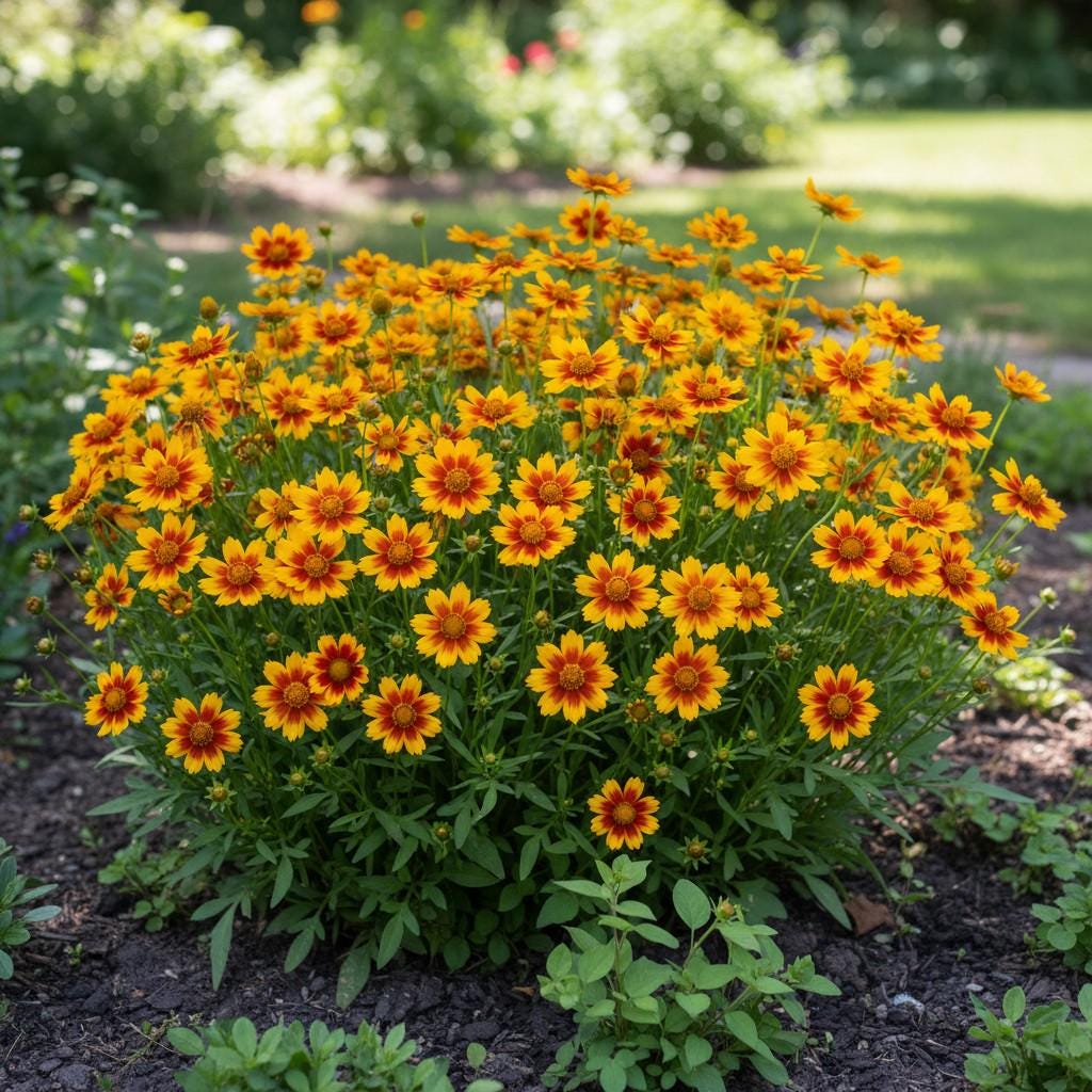 500 Coreopsis Seeds – Orange and Yellow Bicolor Blooms for Summer ...