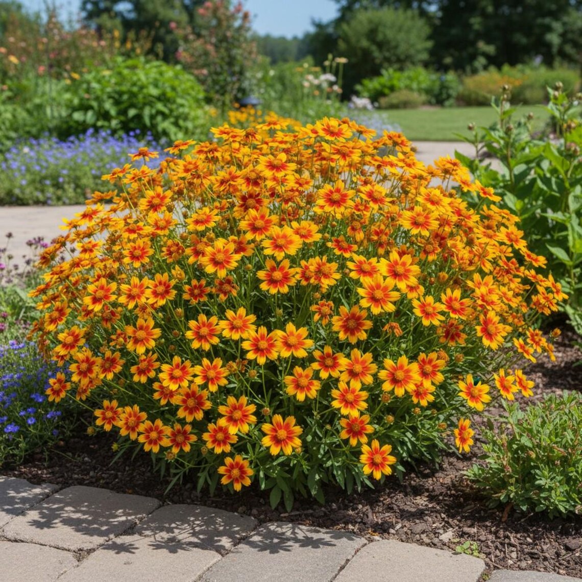 500 Coreopsis Seeds – Orange and Yellow Bicolor Blooms for Summer ...