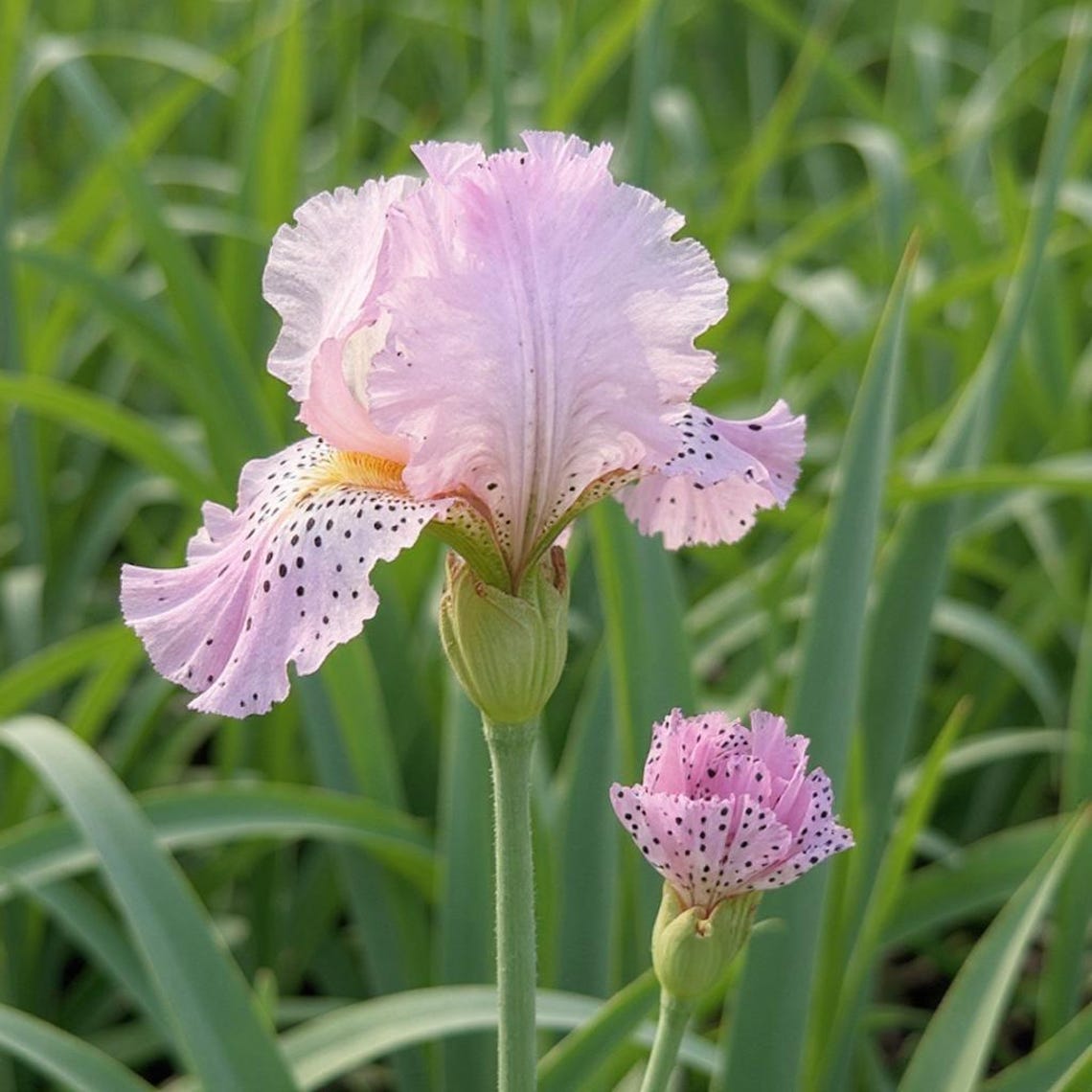 50 Pink Spotted Iris Flower Seeds – Rare Patterned Perennial Blooms for ...