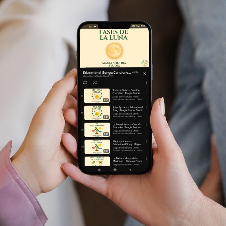 A3 Educational Poster With Musical QR Code - the Phases of the Moon ...