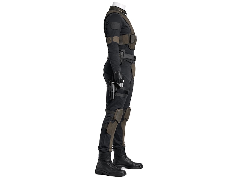 Major Combat Suit Full Black Stealth Outfit With Reinforced Armor ...