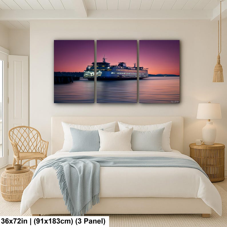 MV Tahoma, Seattle Ferry Terminal Photo Print, Bainbridge Island Ferry ...