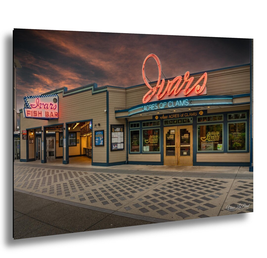 Ivar’s Acres of Clams Seattle Photo, Waterfront Landmark Wall Art ...