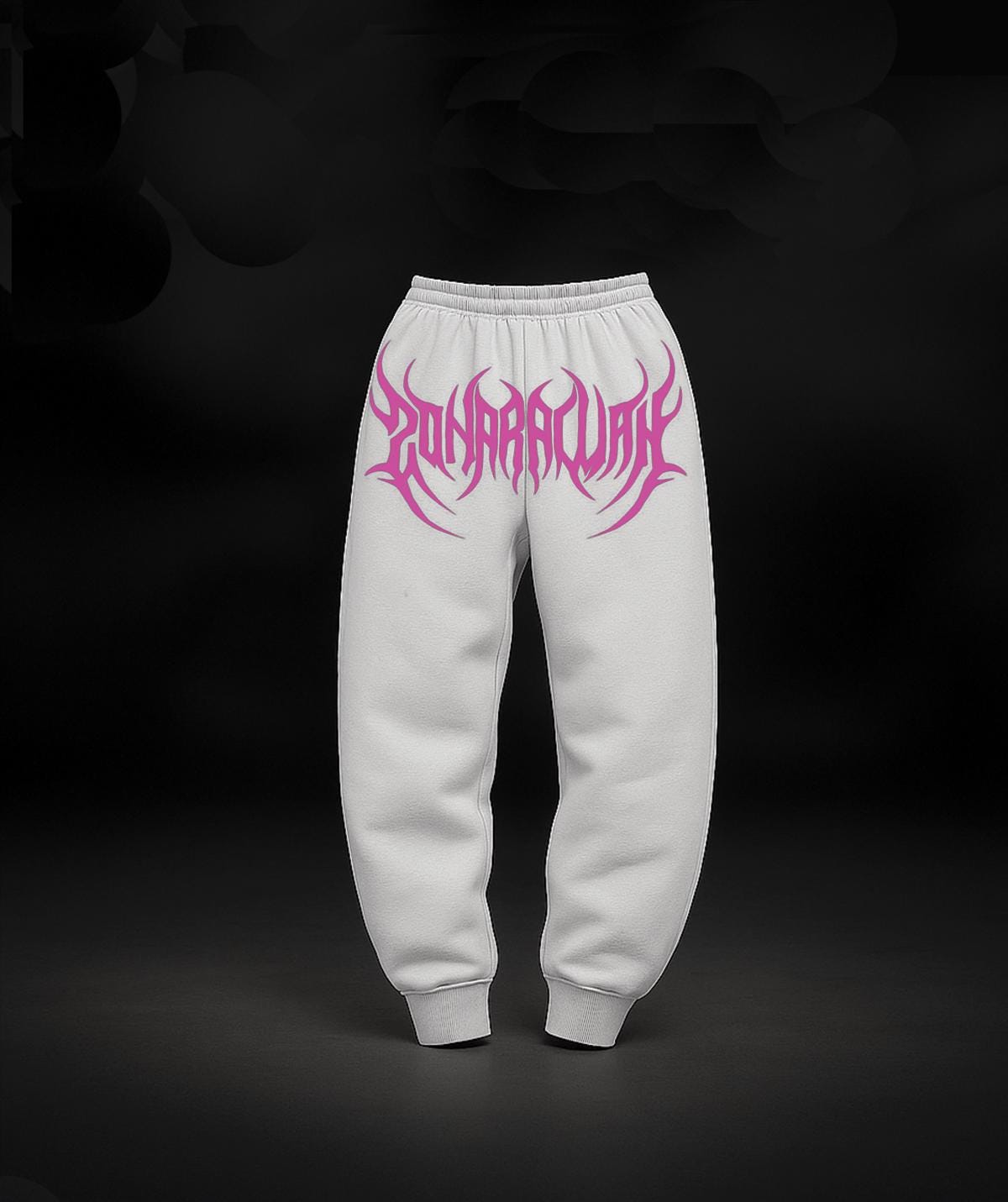Hangover Gothic Unisex Jogger Pants, Bold Pink Print Streetwear ...