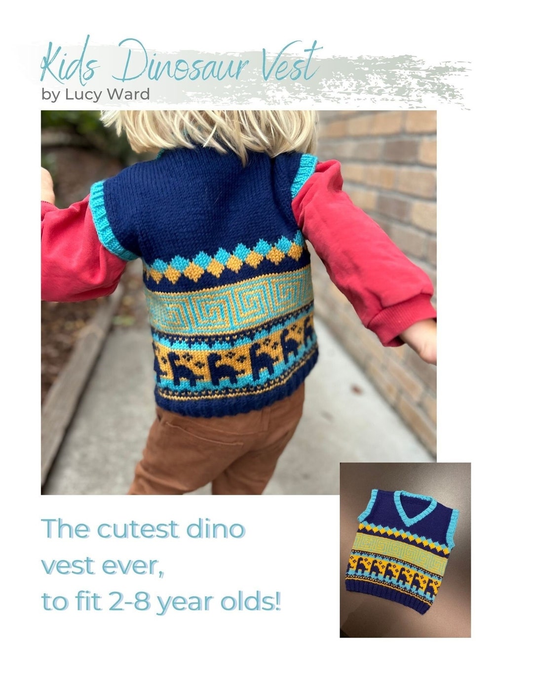Kids Dinosaur Vest - Etsy