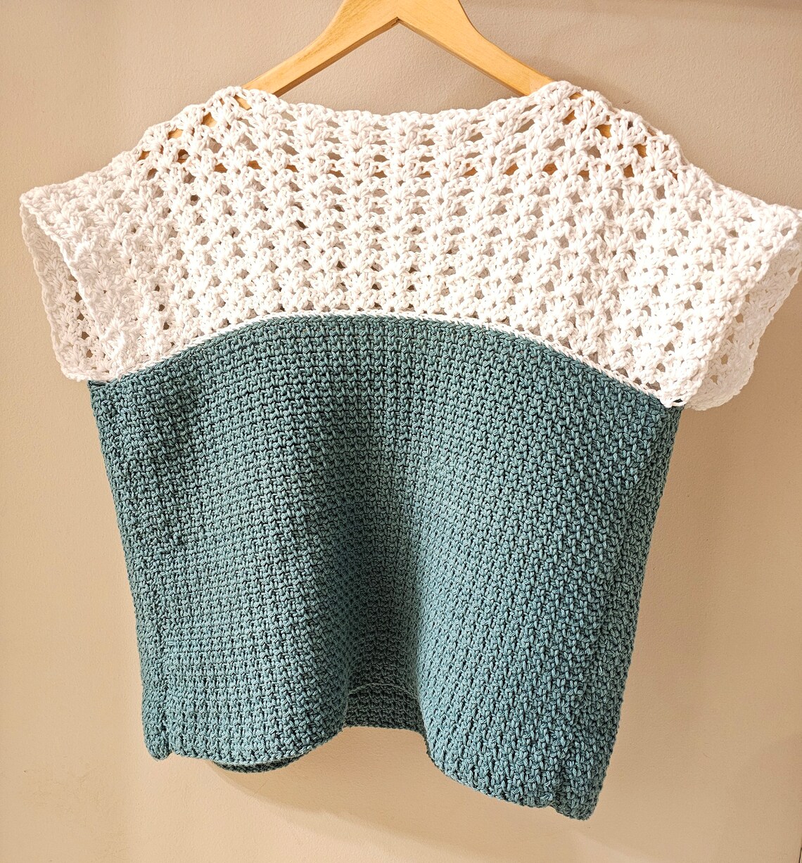 Half Shell Lace Tee Crochet Pattern - Etsy