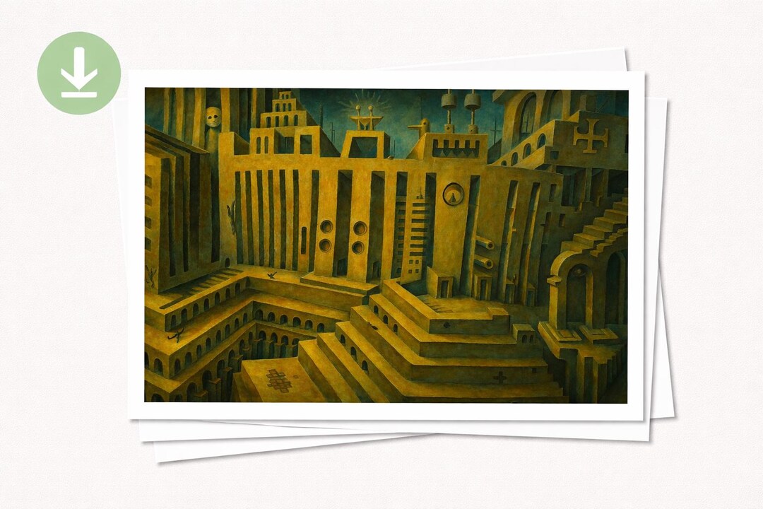 Futuristic Dystopian Industrial Architecture - Etsy