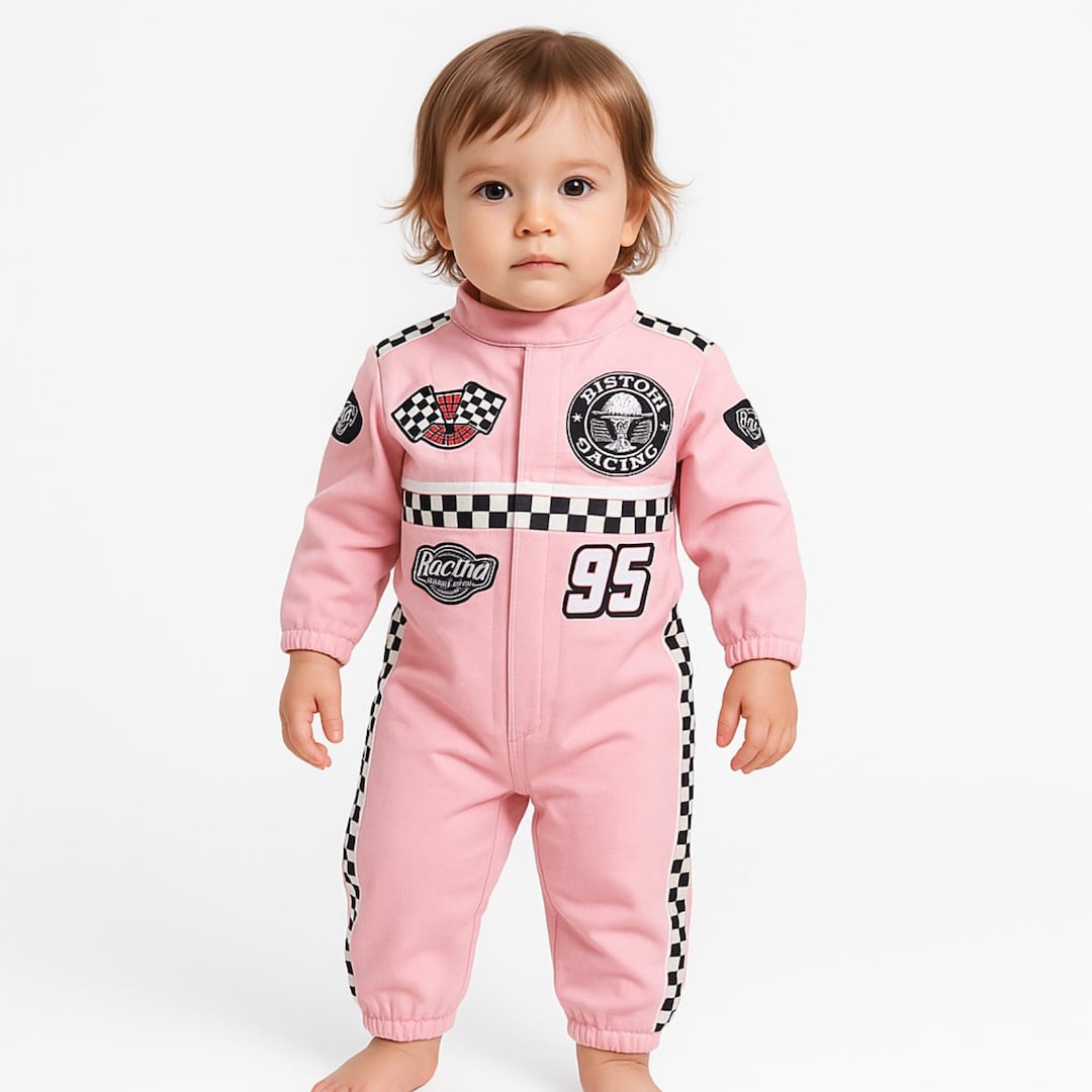 Custom Kids Race Car Costume | Satin Racing Suit, Birthday Gift - Etsy