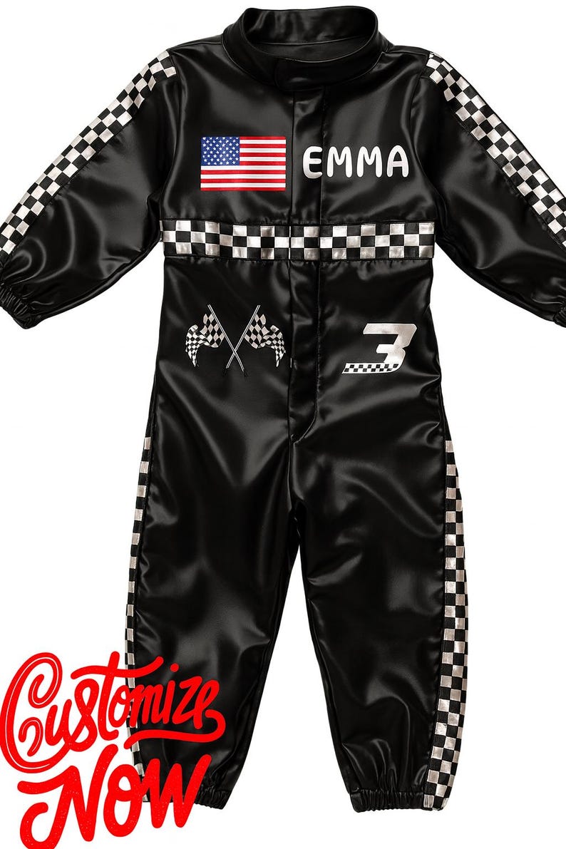 Kids Racing Costume | Birthday Gift | Race Car Suit | Halloween Outfit ...