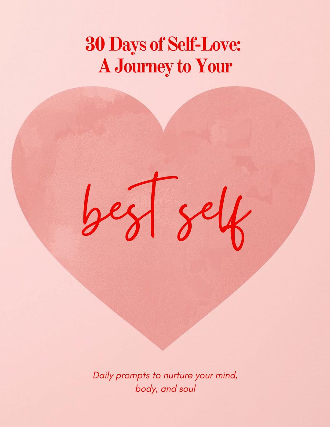 30-day Self Love Journal - Instant-download Printable Digital PDF File ...