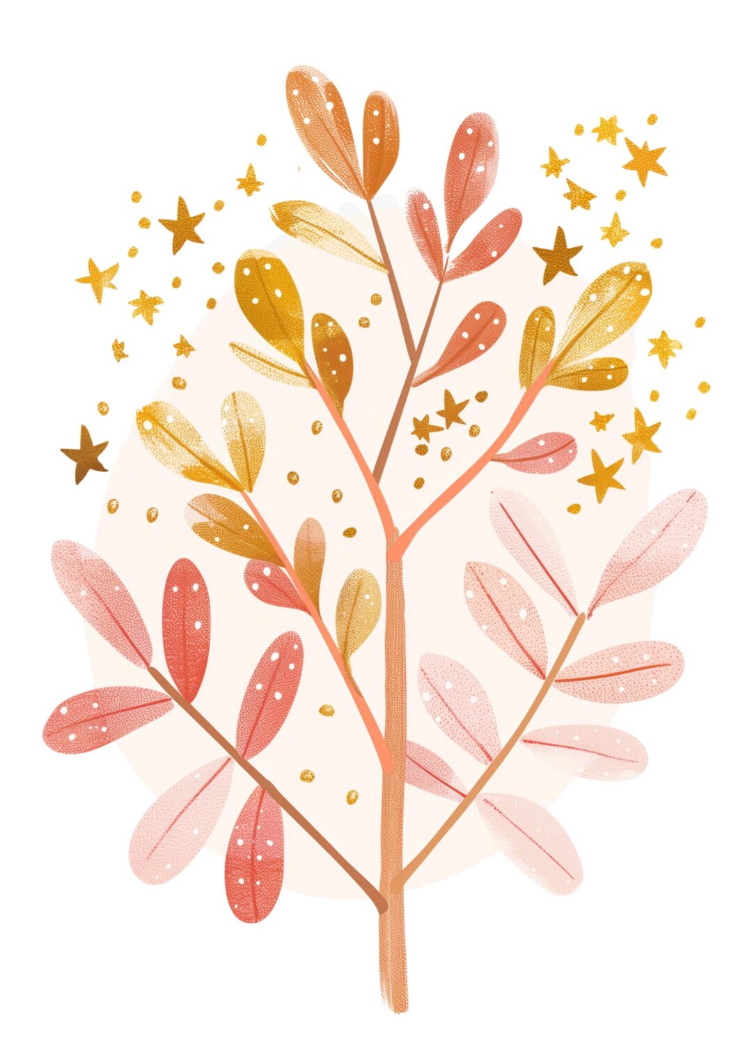 Branch_and_stars - Printable Downloadable Digital File - Etsy