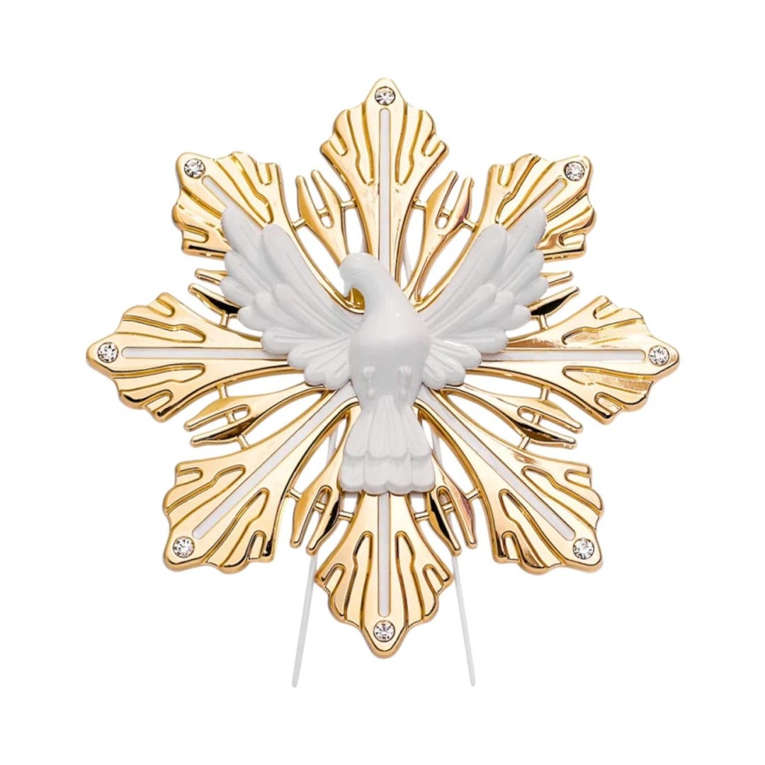 Divine Holy Spirit Splendor Tabletop Ornament 9.8 Inches Gold & White ...
