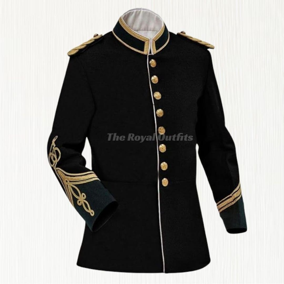 Men's Black Traditional British Army Anglo-zulu War Jacket | Vintage ...