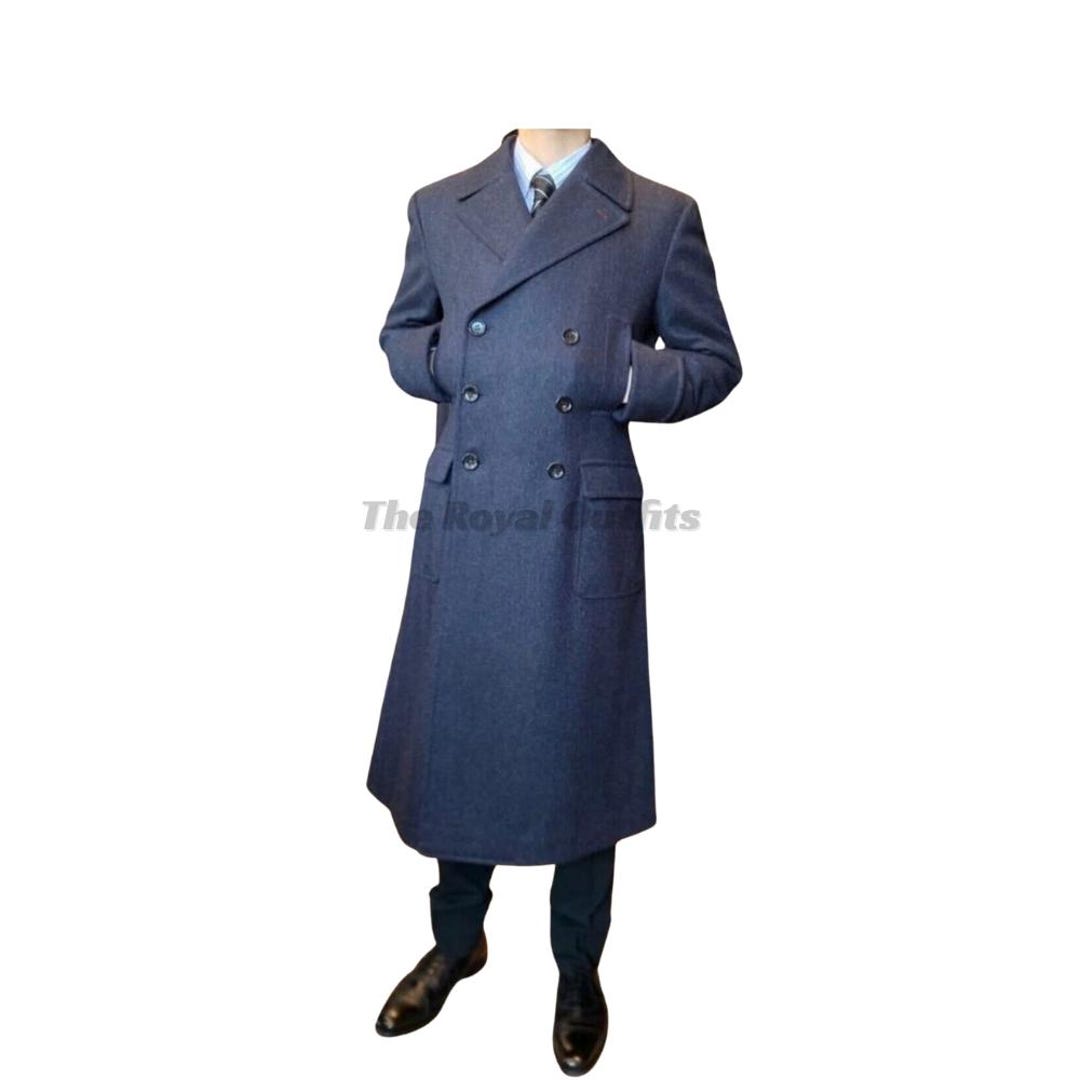 Handmade Gray Wool Overcoat: Men's Double-breasted Frock Coat - Etsy