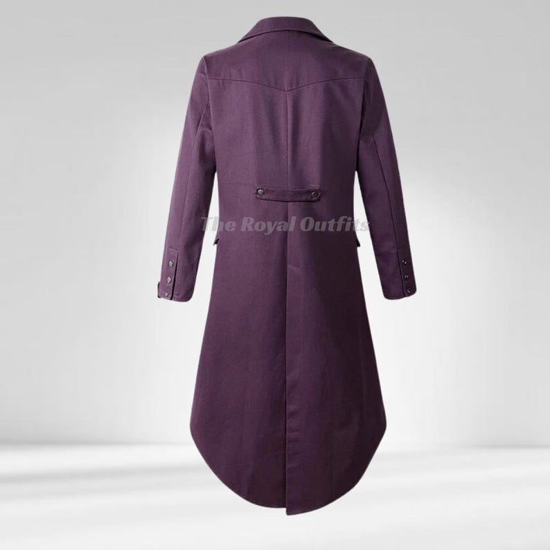 Men’s Victorian Steampunk Tailcoat Gothic Long Coat Custom Made ...