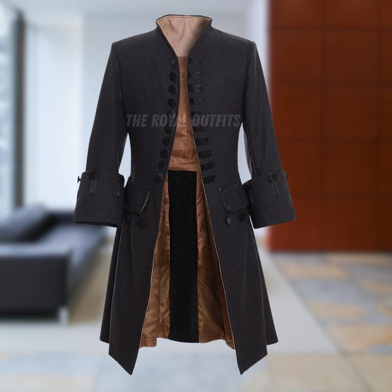 Colonial Black Jacket - Etsy UK